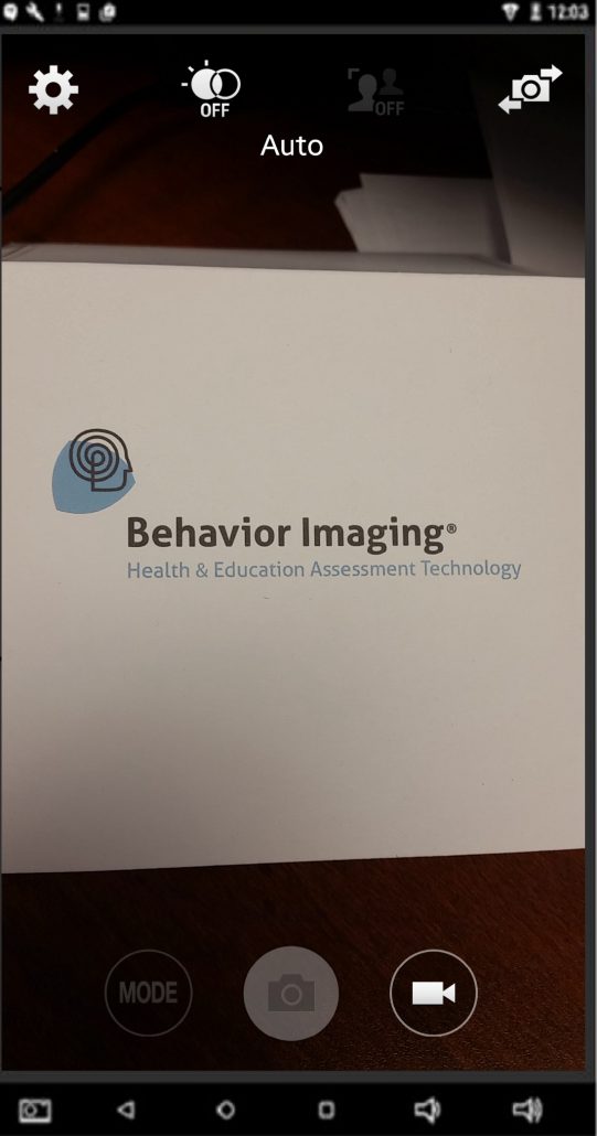 NODA’s Video Recording – Behavior Imaging